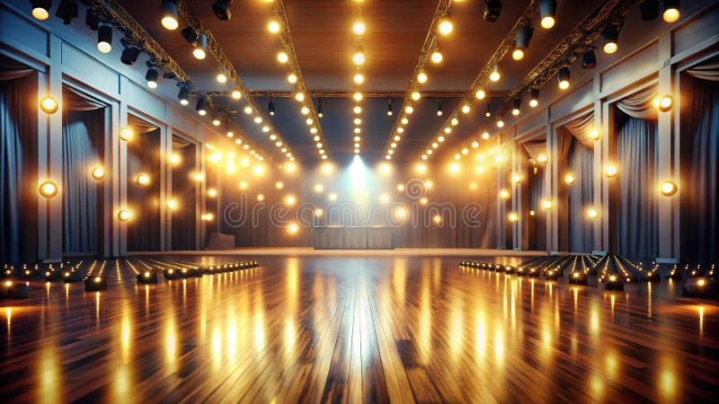 Elegant Stage Lighting Soft White Illumination for Captivating Events ...