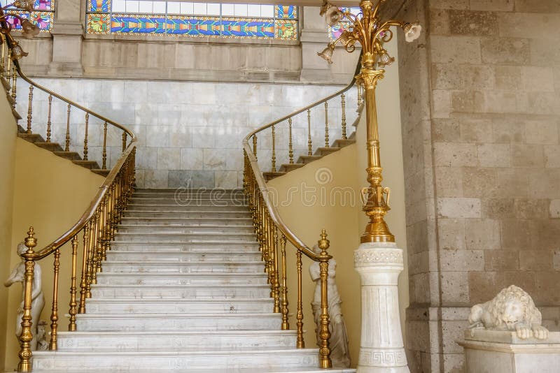 Elegant Stairs of Chapultepec Castle in Mexico Editorial Stock Image ...