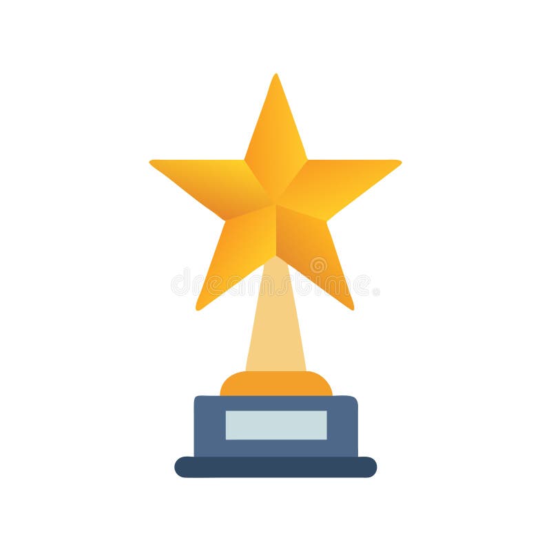 Elegant Star Trophy for Stellar Recognition Stock Vector - Illustration ...