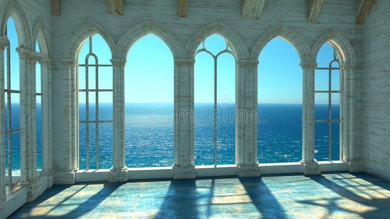 An Elegant, Streamlined Space with Large Oval Windows Allowing for ...