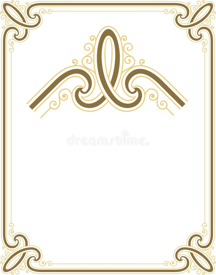 Elegant and Stylish Border Frame Stock Vector - Illustration of frame ...