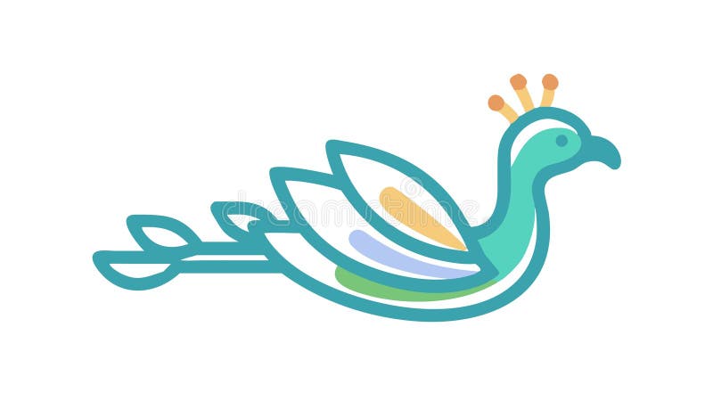 Elegant Stylized Bird Vector Icon, Abstract, Graceful, Modern Avian ...