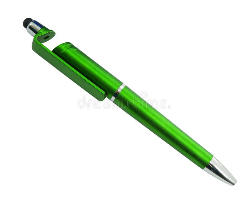 Elegant Stylus Pen for Typing on Digital Tablets on White Background ...