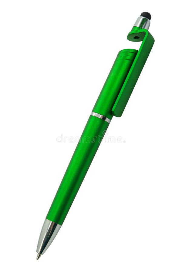 Elegant Stylus Pen for Typing on Digital Tablets on White Background ...