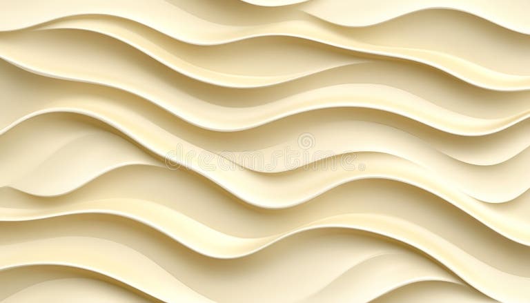Elegant and Subtle Creamy White 3D Wave Pattern Texture, Monochromatic ...