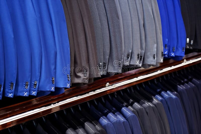 Elegant Suits Row Inside Suit Store Stock Photos - Free & Royalty-Free ...