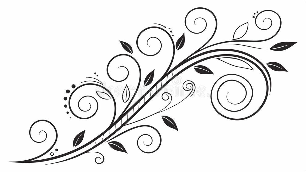 Elegant Swirl Vector Art for Creative Projects. Decor , Design Element ...