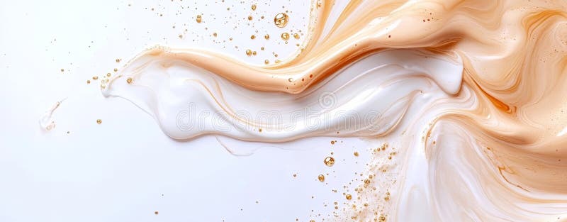 An Elegant, Swirling Pattern in Soft, Neutral Tones with Fluid ...