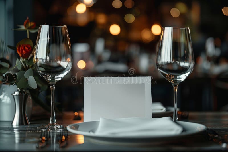 Elegant Table Setting Sparkling by Candlelight for Romantic Dinner ...