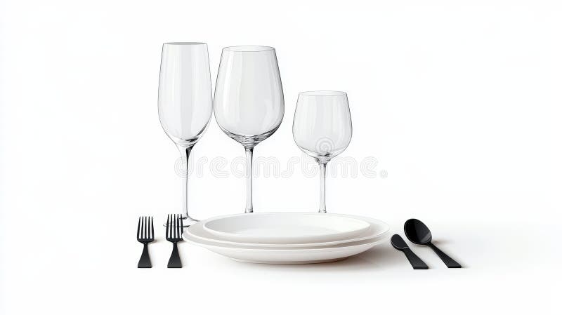 Elegant Table Setting with Various Glassware and Plates Perfect for ...