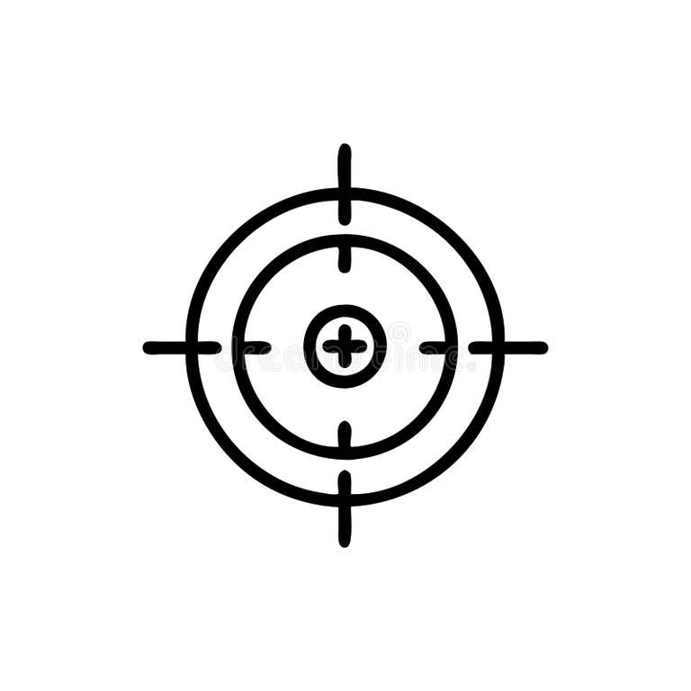 Elegant Target for Stylish Shooting Stock Vector - Illustration of ...