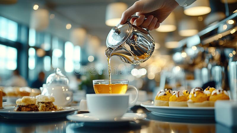 Elegant tea service stock illustration. Illustration of afternoon ...