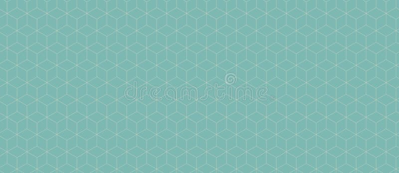 Elegant Teal Geometric Pattern. Subtle, Repeating Cube Design Perfect ...