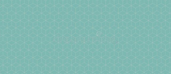 Elegant Teal Geometric Pattern. Subtle, Repeating Cube Design Perfect ...