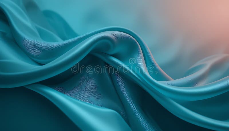 Elegant Teal Silk Fabric Background for Design Projects Stock ...