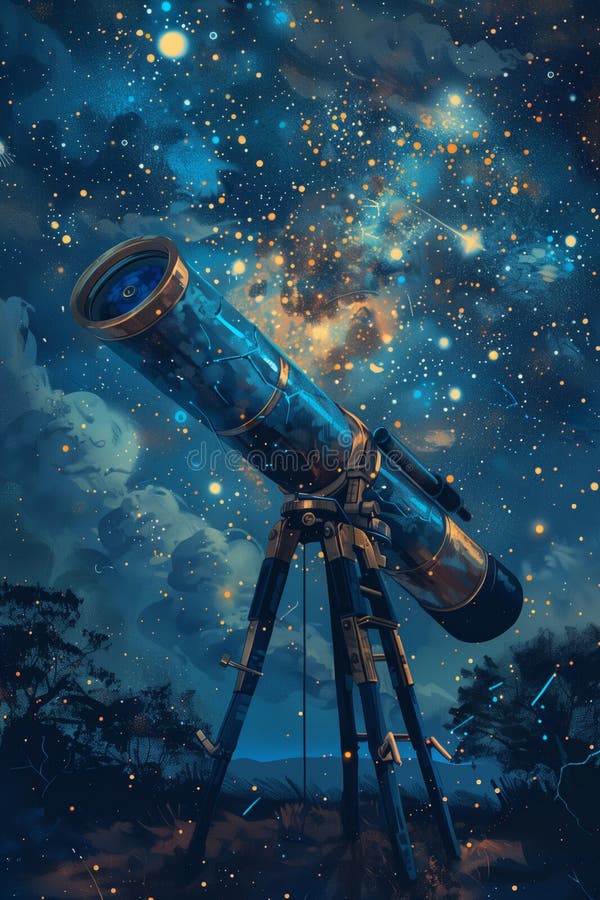 Cosmic Observer S Quest AI Generated Stock Illustration - Illustration ...