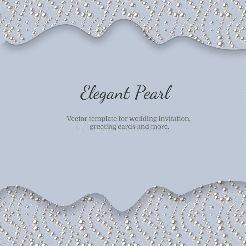 Pearl Wedding Invitation Stock Illustrations – 3,818 Pearl Wedding ...