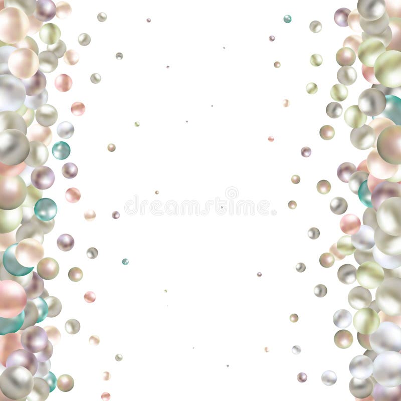 Elegant Template with Pearl Pattern. Vector Design for Banners, Cards ...