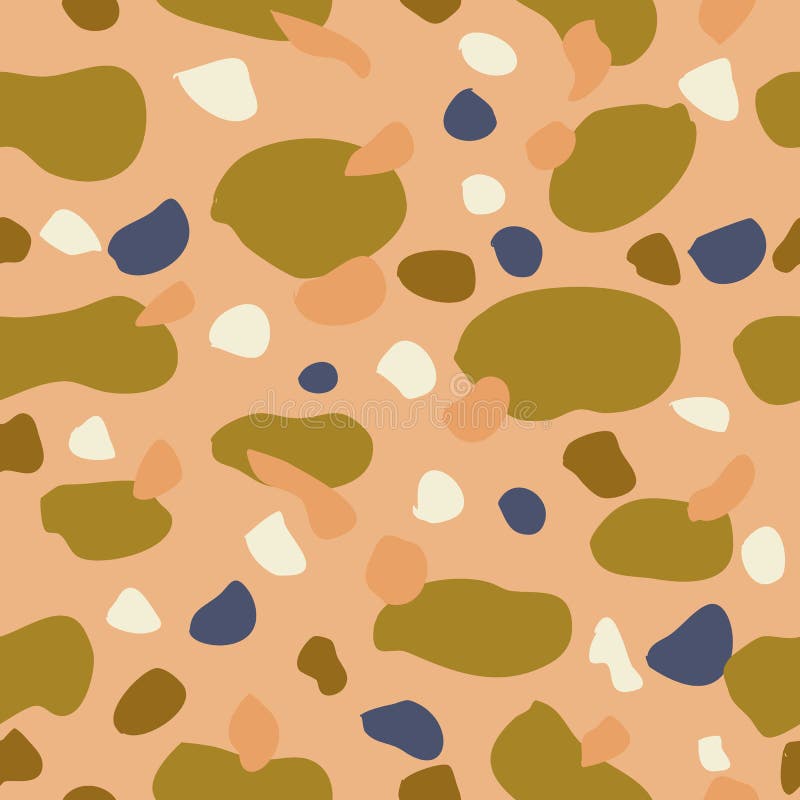 Elegant Terrazzo Style, in a Seamless Pattern Design Stock Illustration ... Elegant Terrazzo Style, in a Seamless Pattern Design Stock Illustration ...