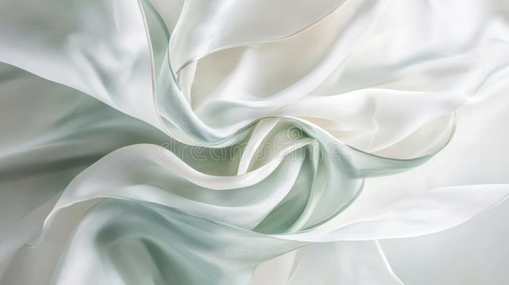 An Elegant Textile Texture is Embodied in the Abstract Blue Silk ...