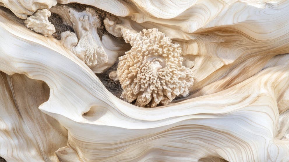 Elegant Texture of Mammoth Ivory with Intricate Grain Patterns Stock ...