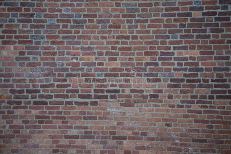 Texture of a Wall Made of Red Bricks with a White Mortar Stock Photo ...