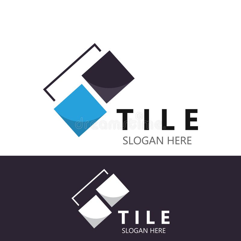 Elegant Tile Flooring Logo Design Business Template Stock Vector ...