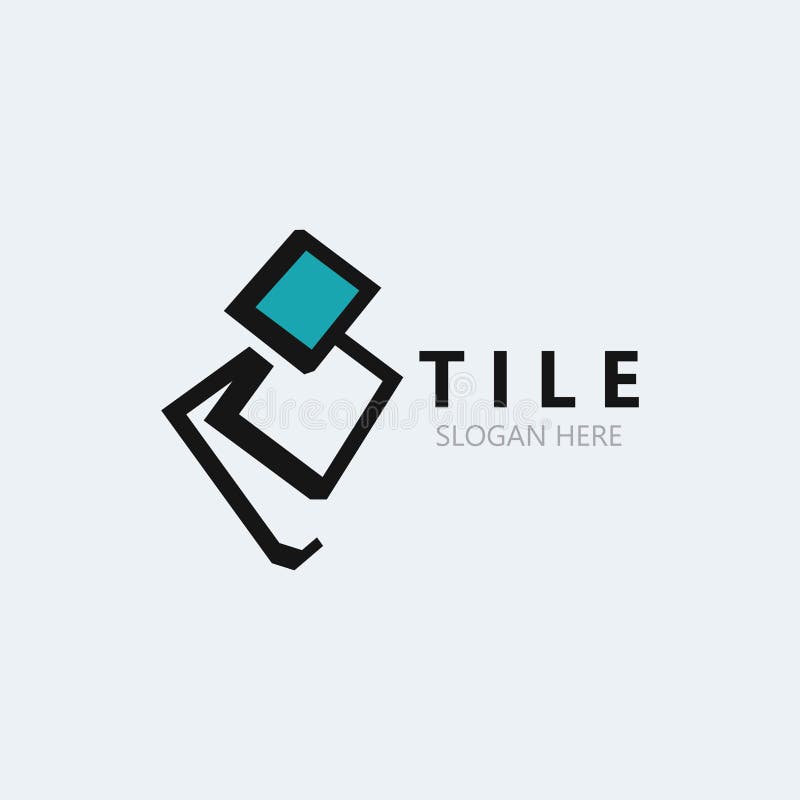 Elegant Tile Flooring Logo Design Business Template Stock Vector ...