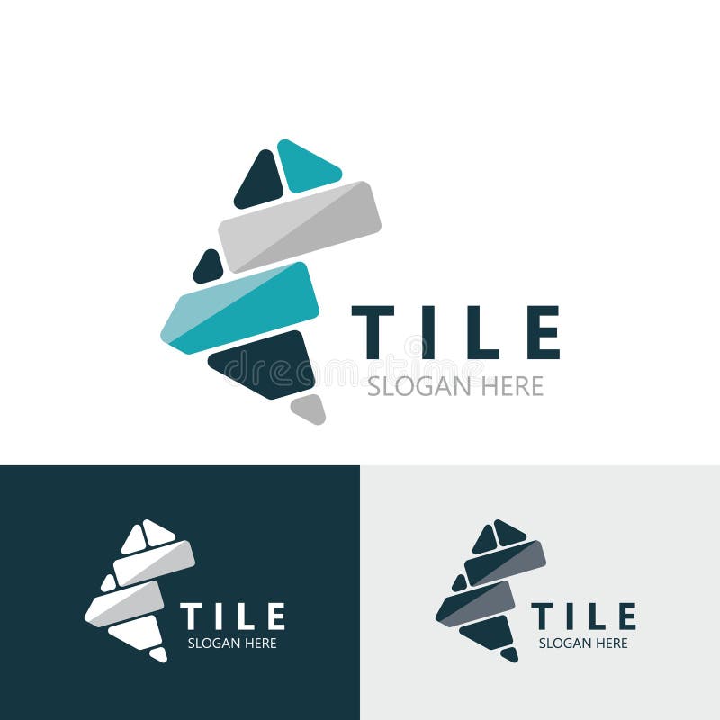 Elegant Tile Flooring Logo Design Business Template Stock Vector ...