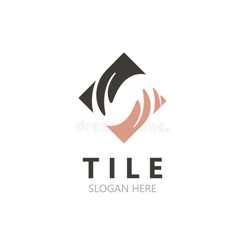 Elegant Tile Flooring Logo Design Business Template Stock Vector ...