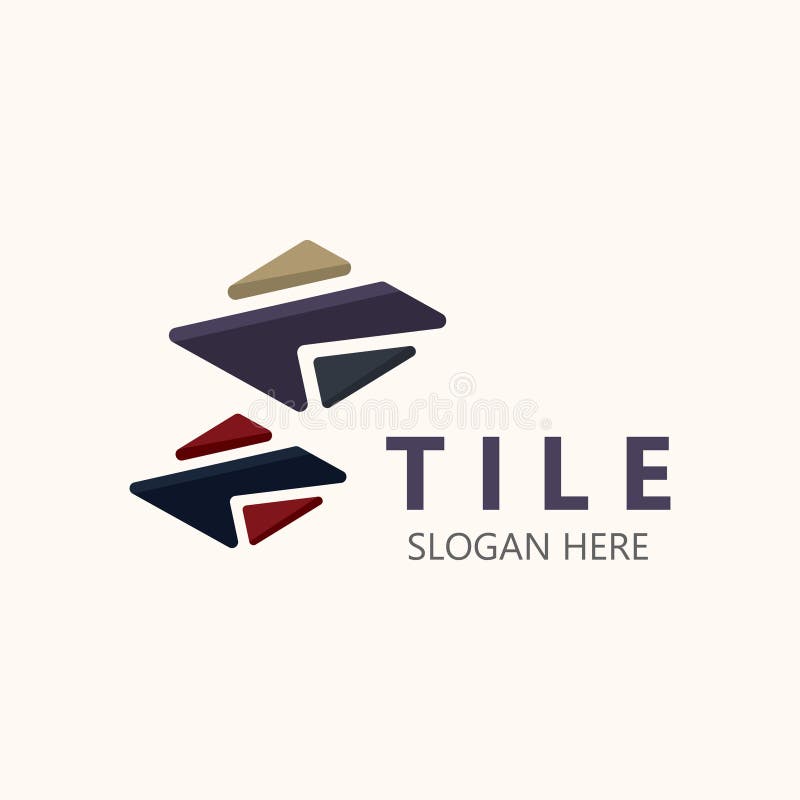 Elegant Tile Flooring Logo Design Business Template Stock Vector ...