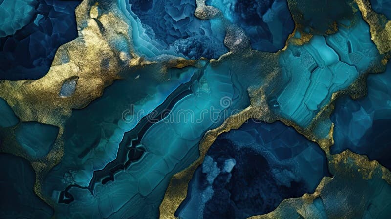 Elegant Tile Texture of Marbled Gold, Ice Blue, Jade and Charcoal ...