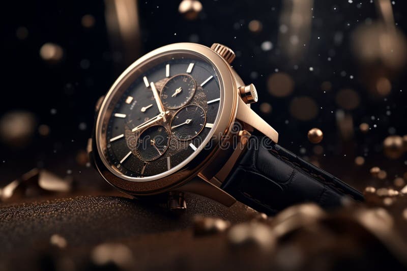 Elegant and Timeless Fashion Watches Featuring Stock Illustration ...