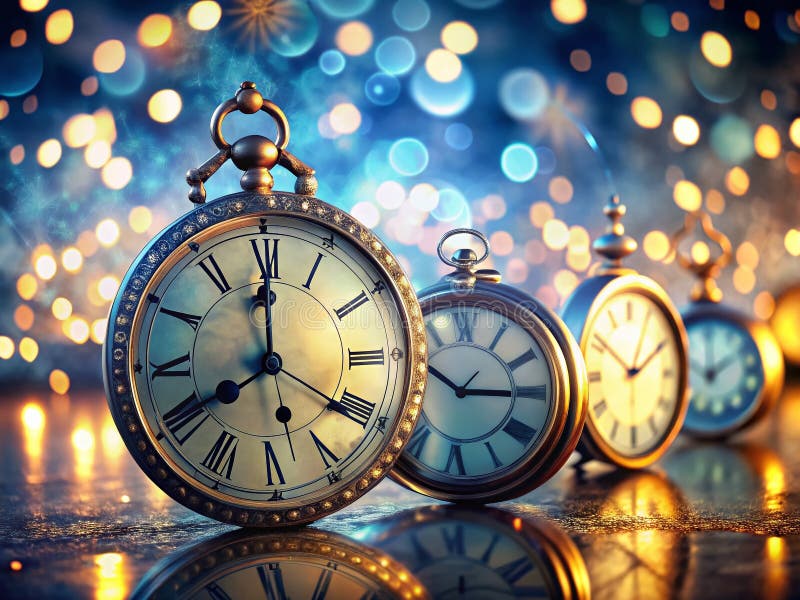 Elegant Timepiece Designs a BokehInfused Collection for Website and App ...