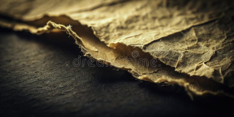 Elegant Torn Paper Corner in Low Light Isolated Ripped Paper Edge for ...