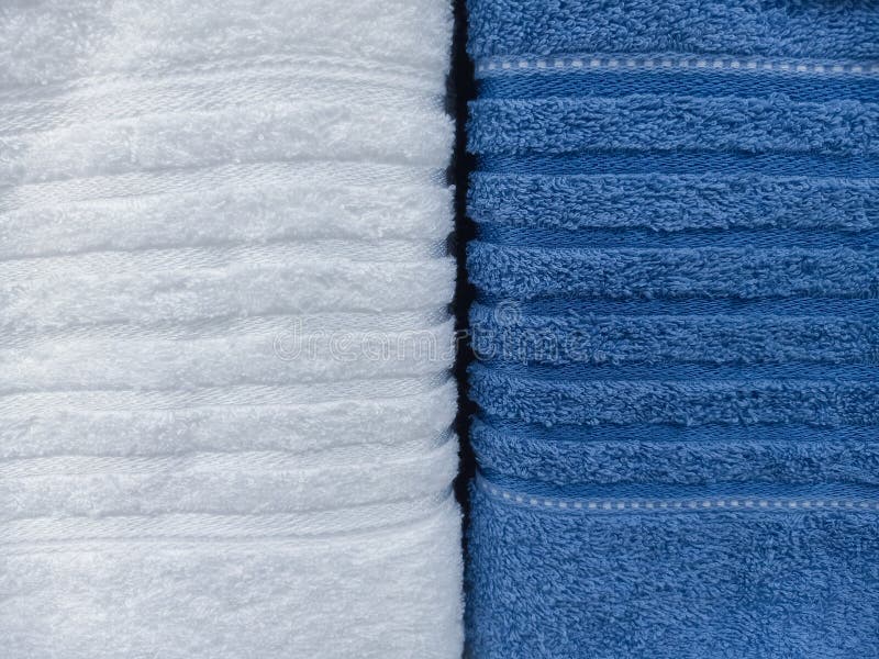 Elegant Two-Tone Fabric Texture Background White and Deep Blue Stock ...