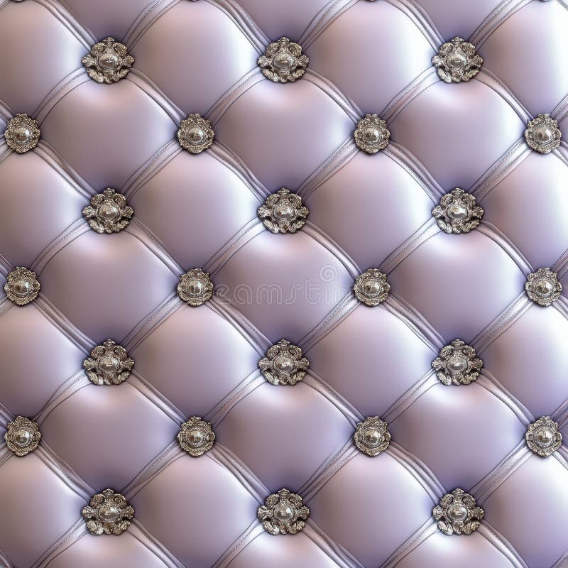 Elegant Upholstery Pattern with Metallic Floral Embellishments Stock ...