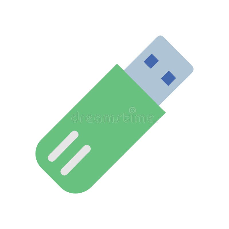 Elegant USB Stick for Stylish Use Stock Illustration - Illustration of ...