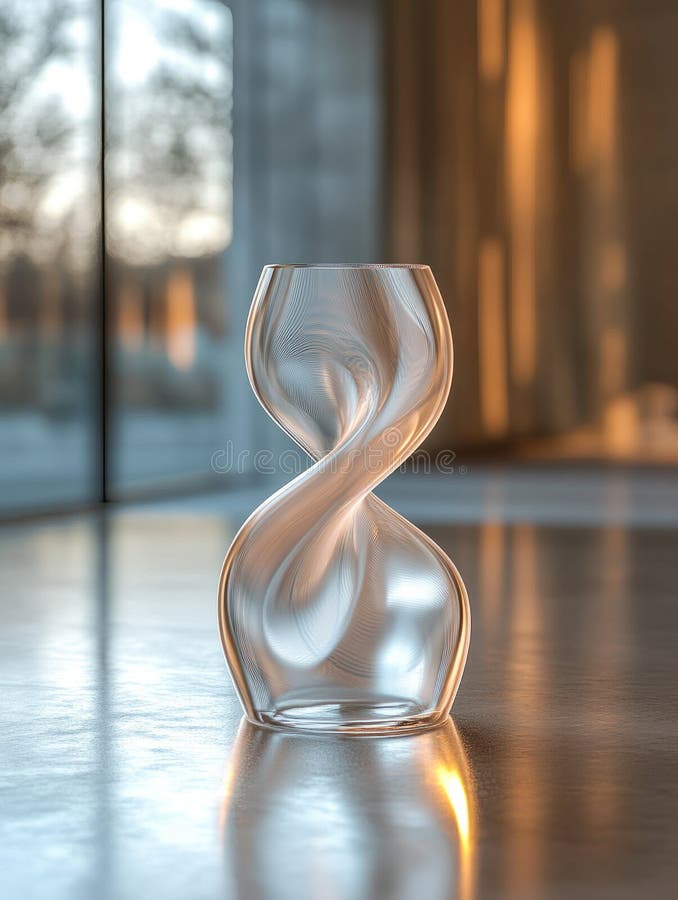 An Elegant Vase Reflecting Light in a Modern Interior. Stock Image ...