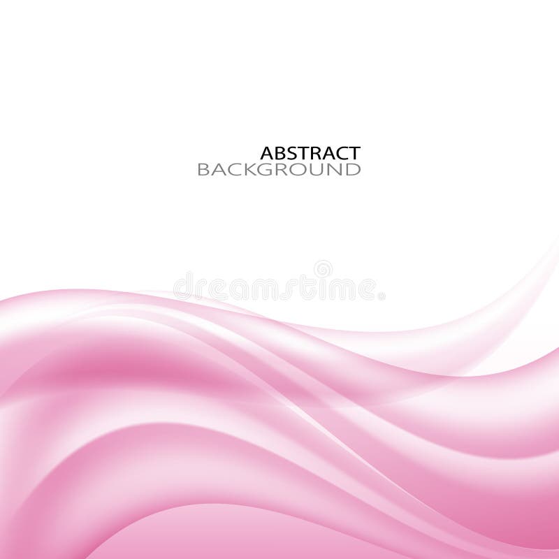 Elegant Vector Abstract Background. Pink Abstract Wavy Background ...