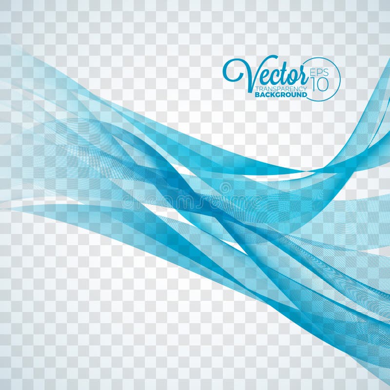 Elegant Vector Flowing Color Wave Design on Transparent Background ...
