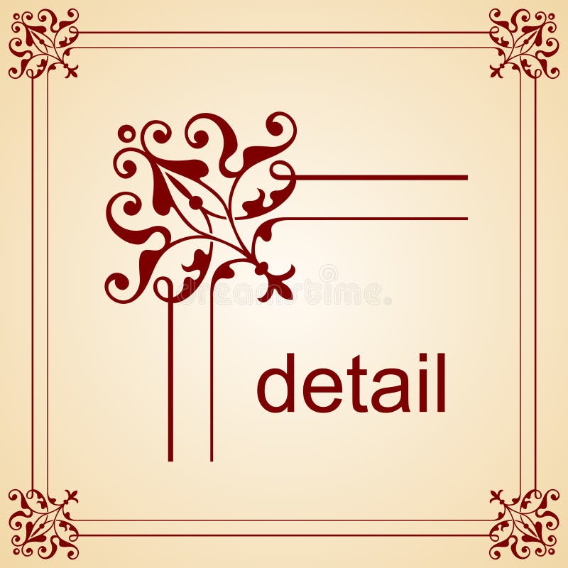 Elegant vector frame stock vector. Illustration of simple - 15017631