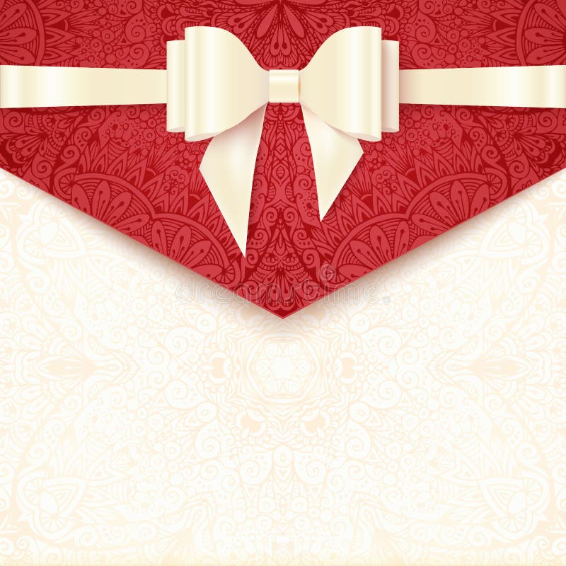 Elegant Vector Wedding Card Template Stock Vector - Illustration of ...