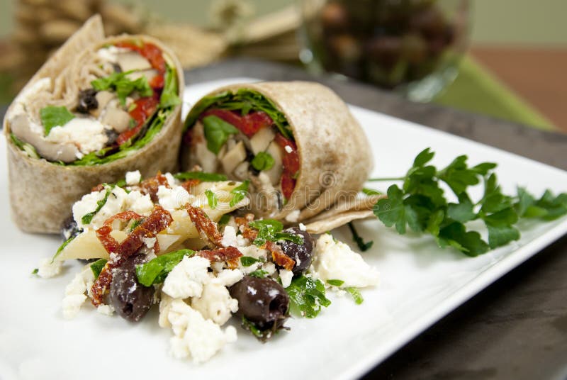 Vegetable wraps stock image. Image of tortilla, peppers - 12736607