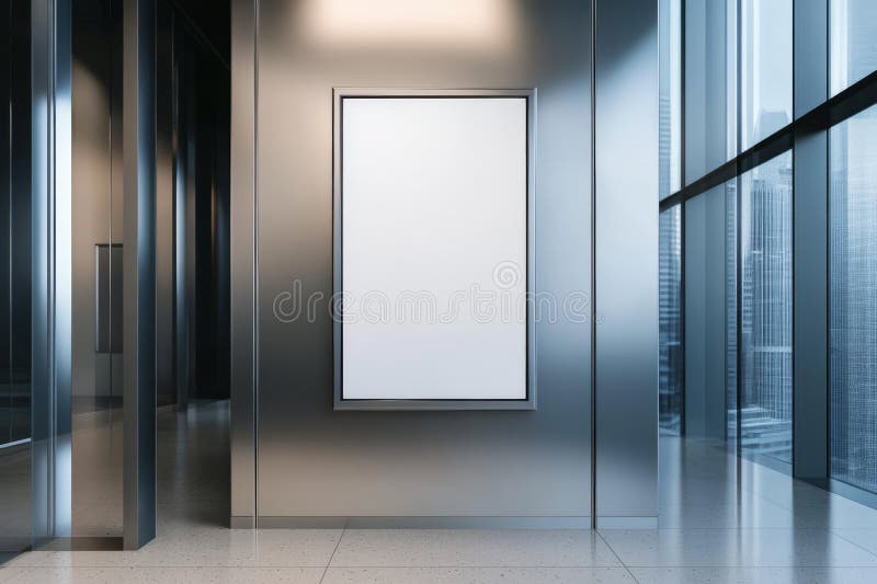 An Elegant Vertical Poster Frame Designed for a Modern Elevator ...
