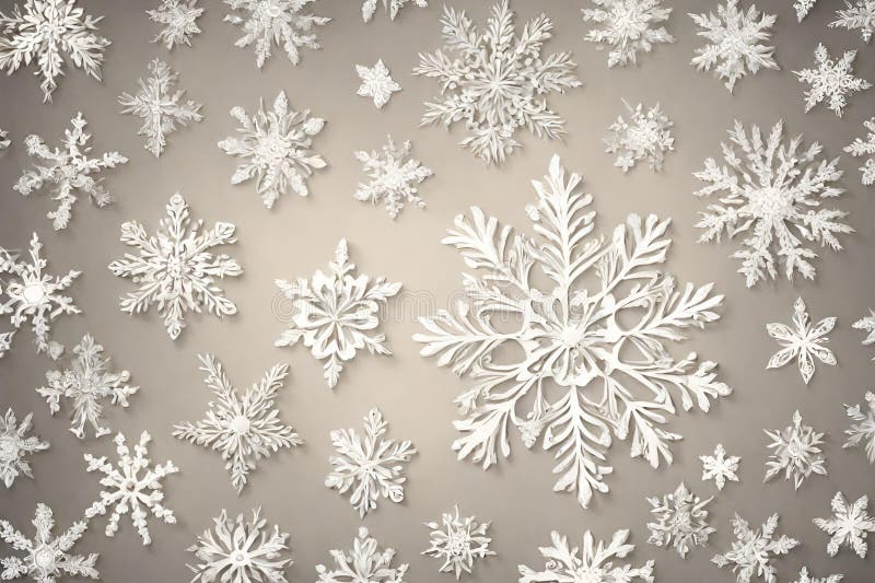 Elegant Victorian Style Snowflakes Stock Photo - Image of paper ...