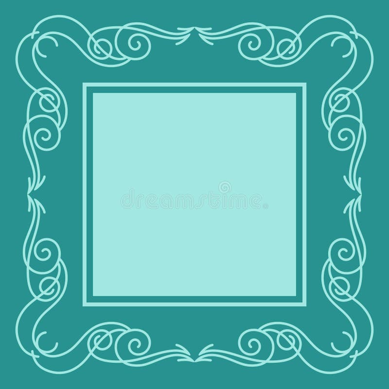 Elegant Vierkant Kader Vectormalplaatje Vector Illustratie ...
