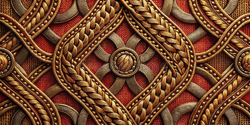 Elegant Vintage Chain and Belt Pattern a Timeless Repeating Textile ...