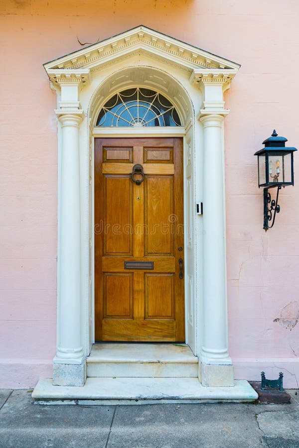 Elegant Vintage Door in an Old House Stock Image - Image of elegant ...