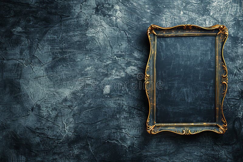 Elegant Vintage Golden Rectangular Picture Frame in Oriental Design for ...